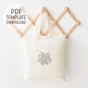 Holly Hand Embroidery Pattern Download, Christmas Floral Embroidery ...