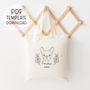 Frenchie Lover Embroidery Pattern, French Bulldog Pattern, Dog Lover ...