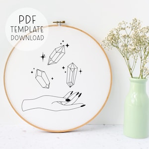 Crystal Magic Embroidery Pattern Beginner Embroidery Ideas Hand ...