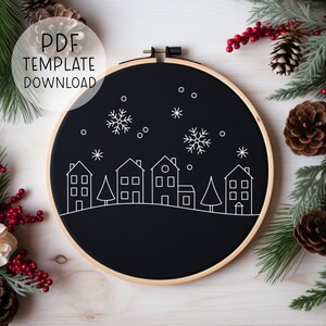 Winter and Christmas Embroidery Pattern Bundle Download, PDF Christmas ...