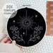 Cosmic Plants Embroidery Pattern, Dreamy Flowers Embroidery Whimsical ...