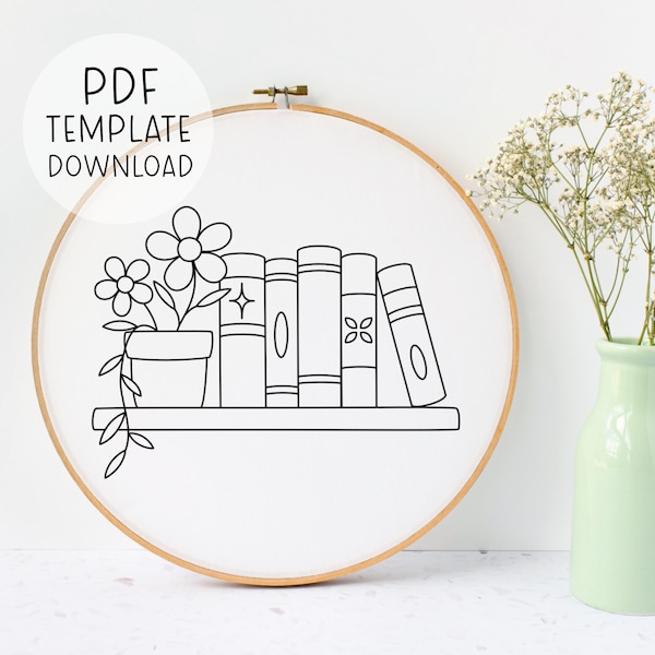 Reading Embroidery - Etsy