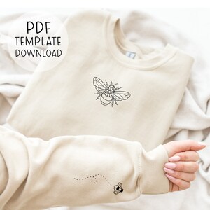 Printable Insects Embroidery Patterns Sheet, Butterfly Hand Embroidery ...