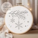 Christmas Tree Snowflakes Embroidery Pattern, Festive Embroidery ...