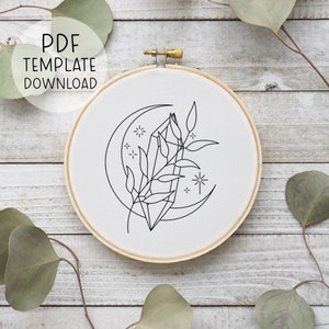 Witchy Embroidery Pattern BUNDLE! Wicca Hand Embroidery Patterns ...