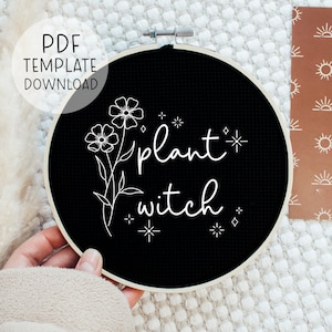 Witchy Embroidery Pattern BUNDLE! Wicca Hand Embroidery Patterns ...