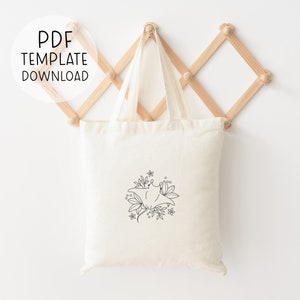 Manta Ray Embroidery Pattern Download, Floral Ocean Needlepoint Pattern ...