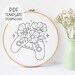 Floral Game Controller Embroidery Template Pattern, Gaming Embroidery ...