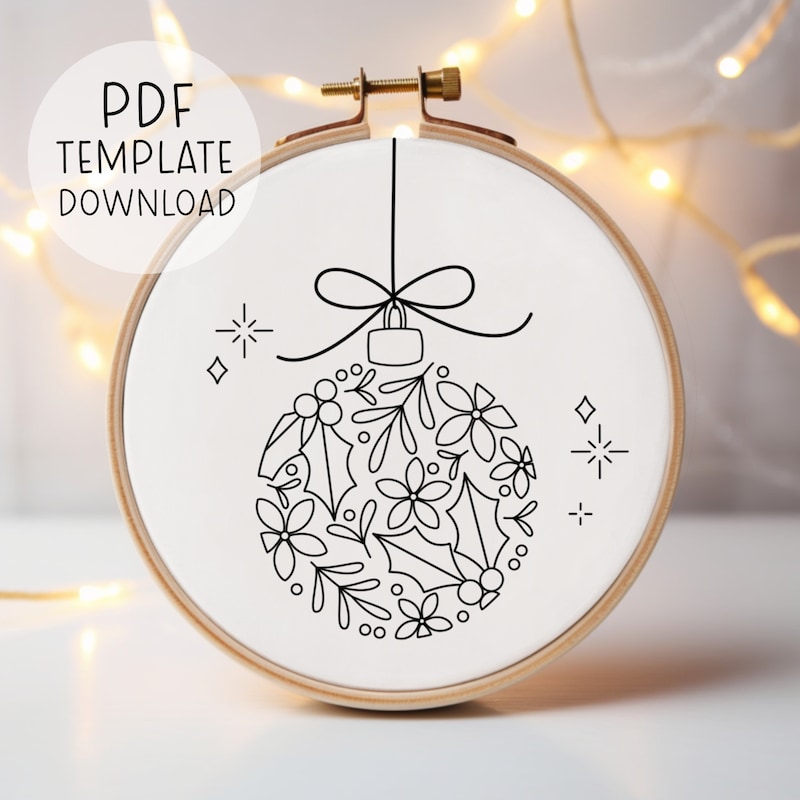 Christmas Ornaments Embroidery - Etsy