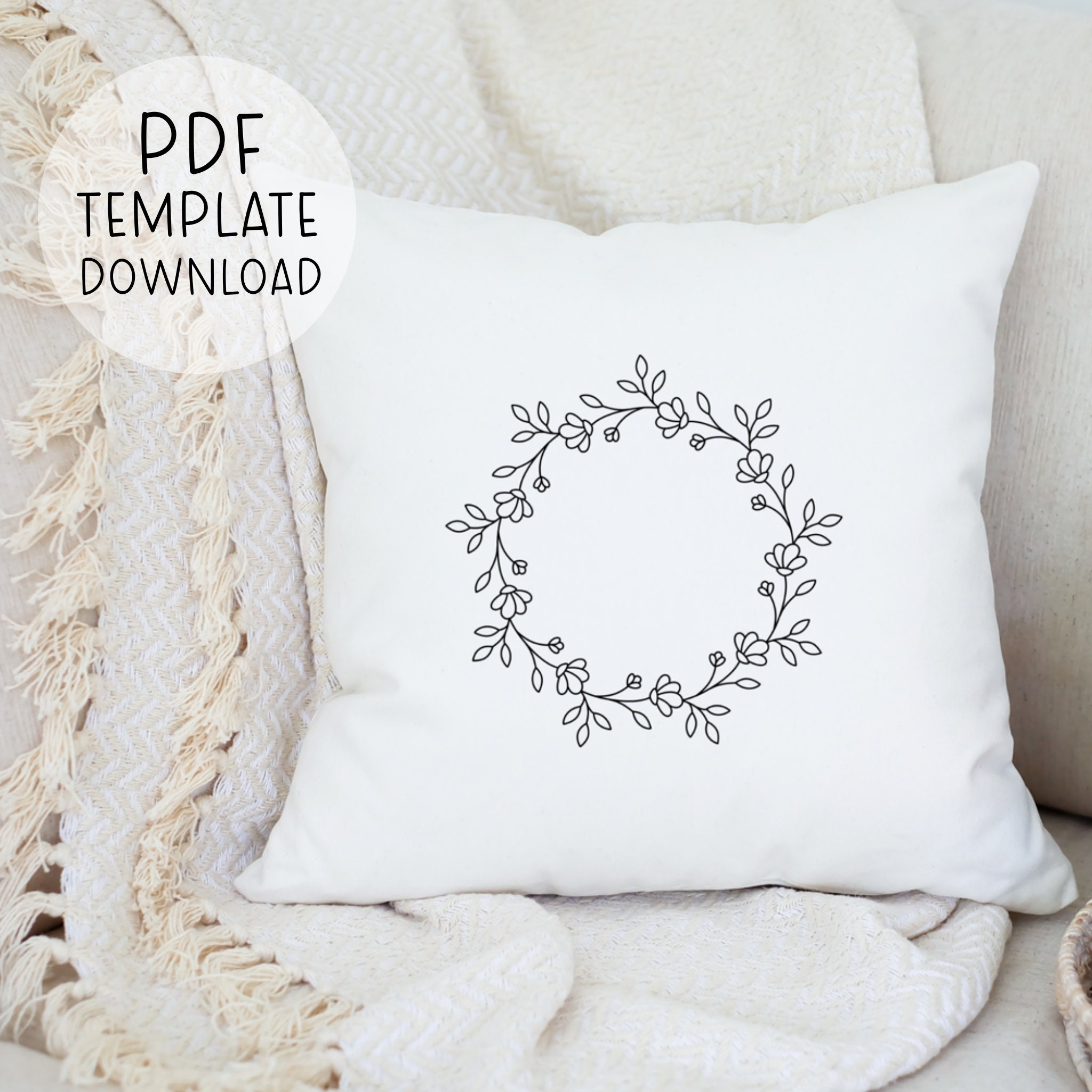 Flower Frame Embroidery Pattern, Flower Border Embroidery Design ...