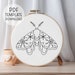 Winter Moth Embroidery Pattern Download, Snowflakes Embroidery Design ...