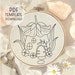 Fairy House Embroidery Design Pattern, Fairycore Needlepoint Design ...