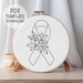 Ribbon Embroidery Pattern Instant Download, Cancer Awareness Ribbon ...