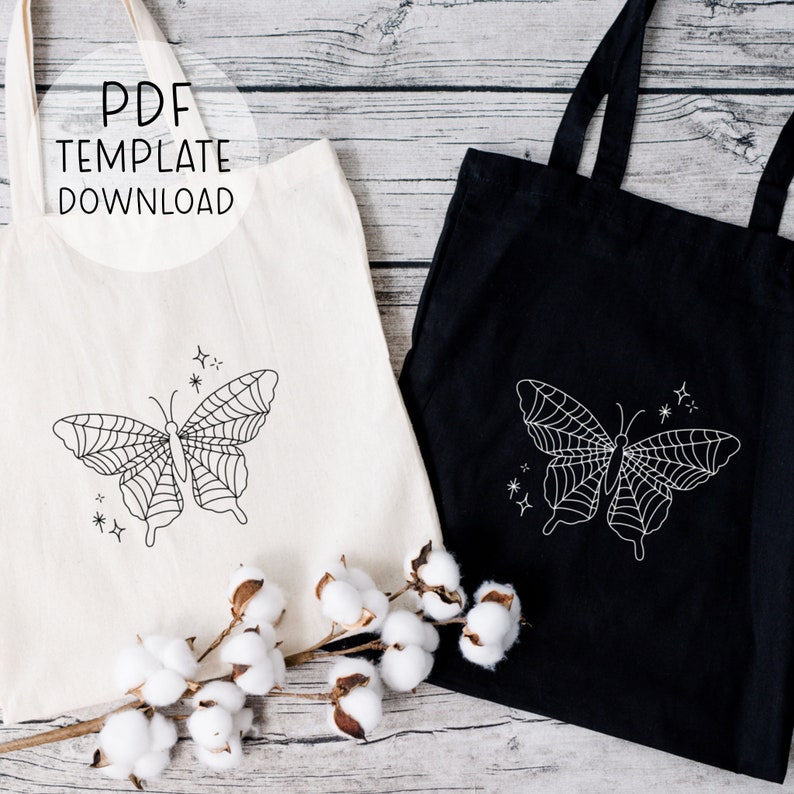 Spider Web Butterfly Embroidery Pattern Download, Cobwebs Embroidery ...