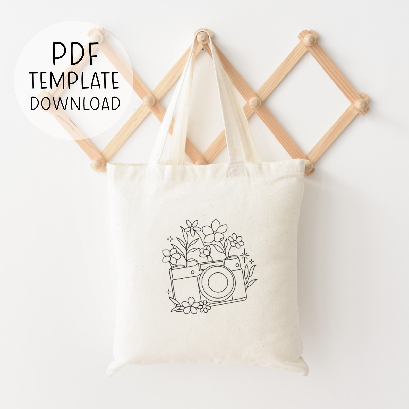 Camera Embroidery Template Pattern, Photography Embroidery Design ...