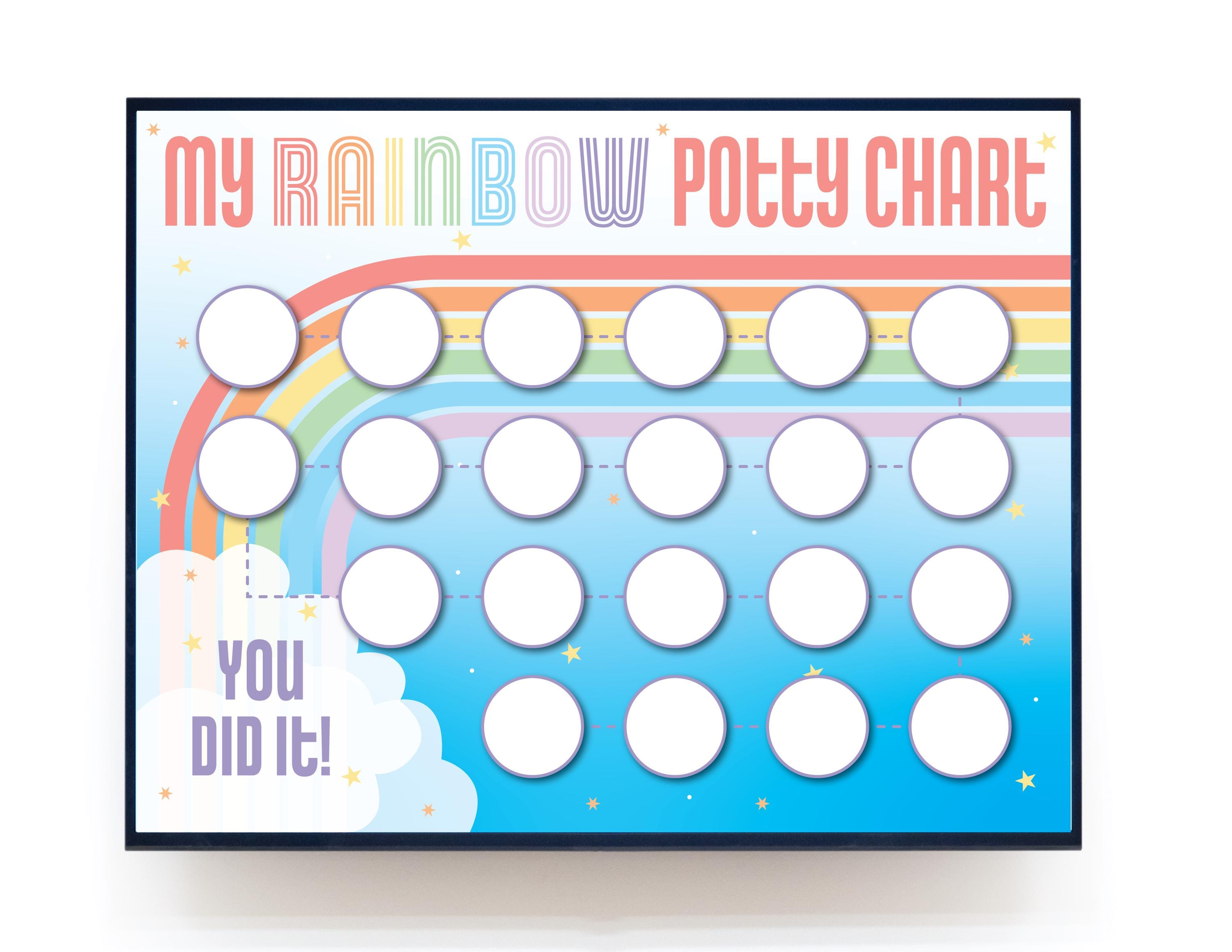 Rainbow Potty Chart | Digital Download - Etsy