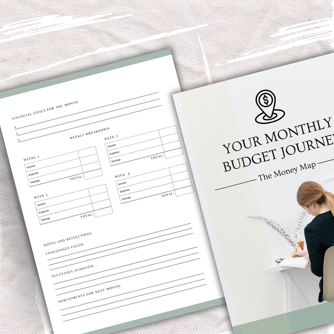 Monthly Budget Planner | Track Expenses & Save Money | Digital Budget ...