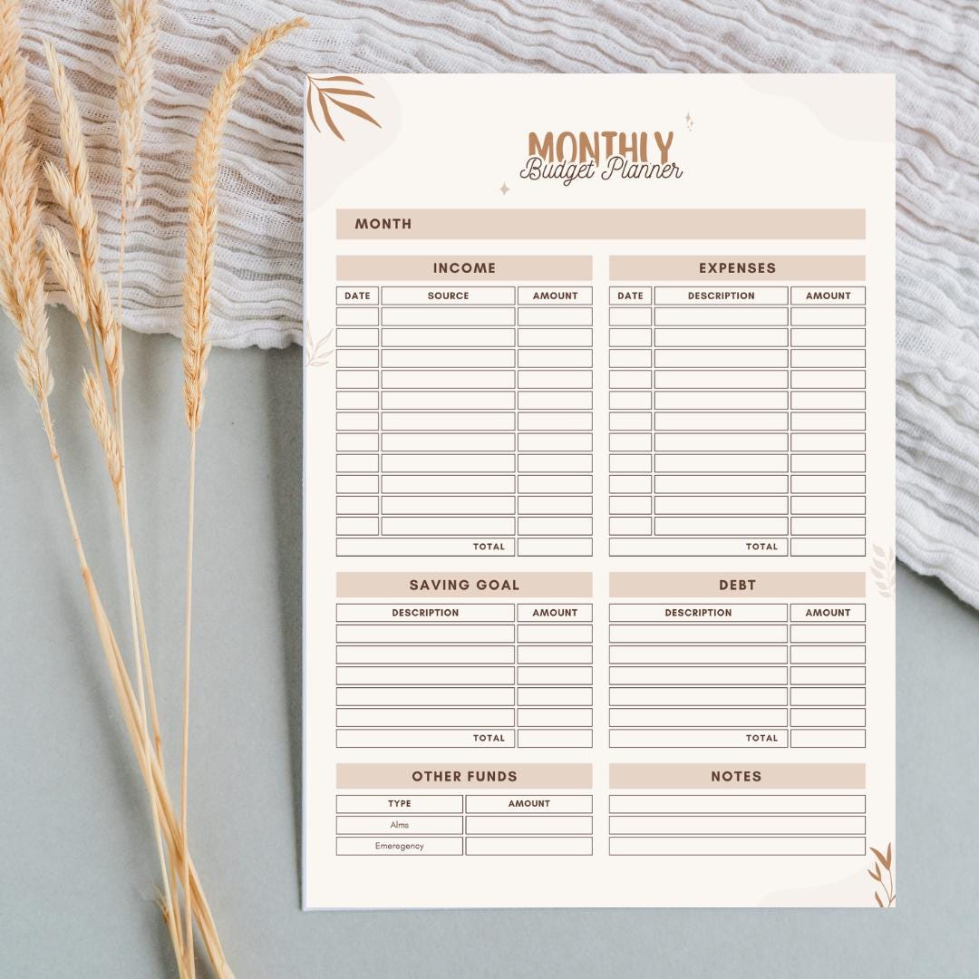 Personal Finance Planner | Budget Template | Savings Tracker | Expense ...