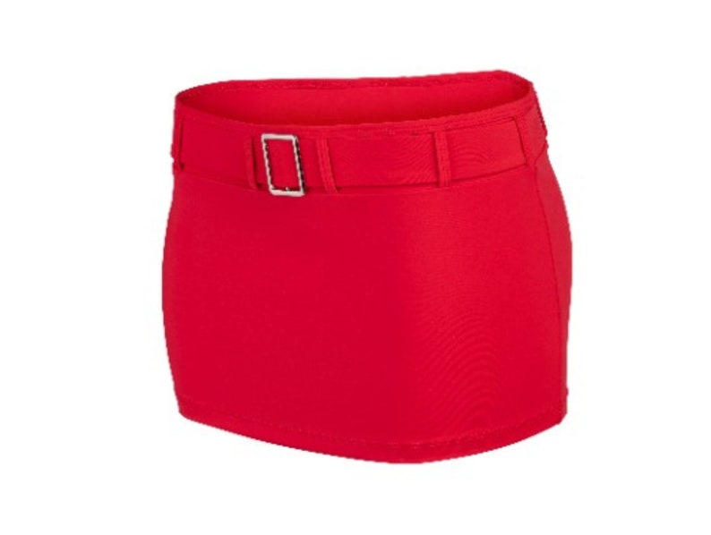 Pin up Doll Flirtatious Low Rise and Belted Mini Skirt, Short Skirts ...