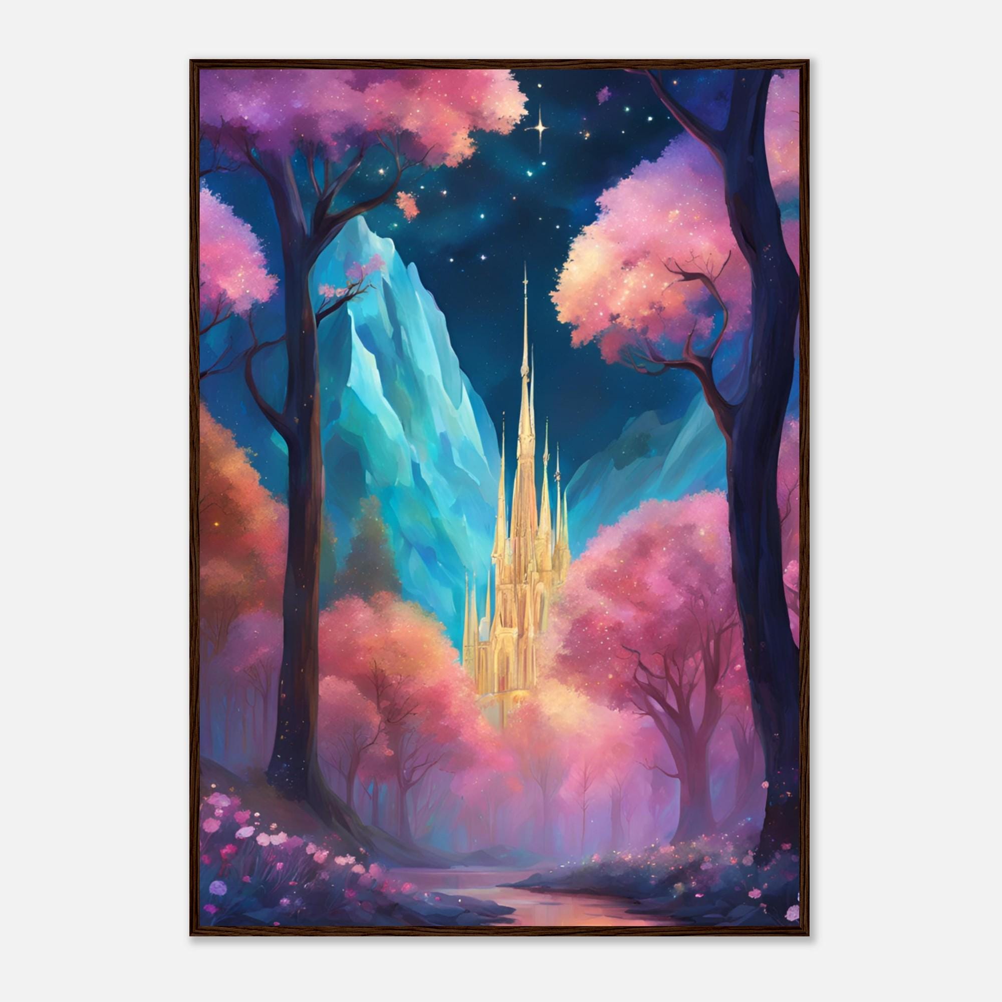 Enchanted Castle Fantasy Art Print - Mystical Fairytale Wall Decor ...
