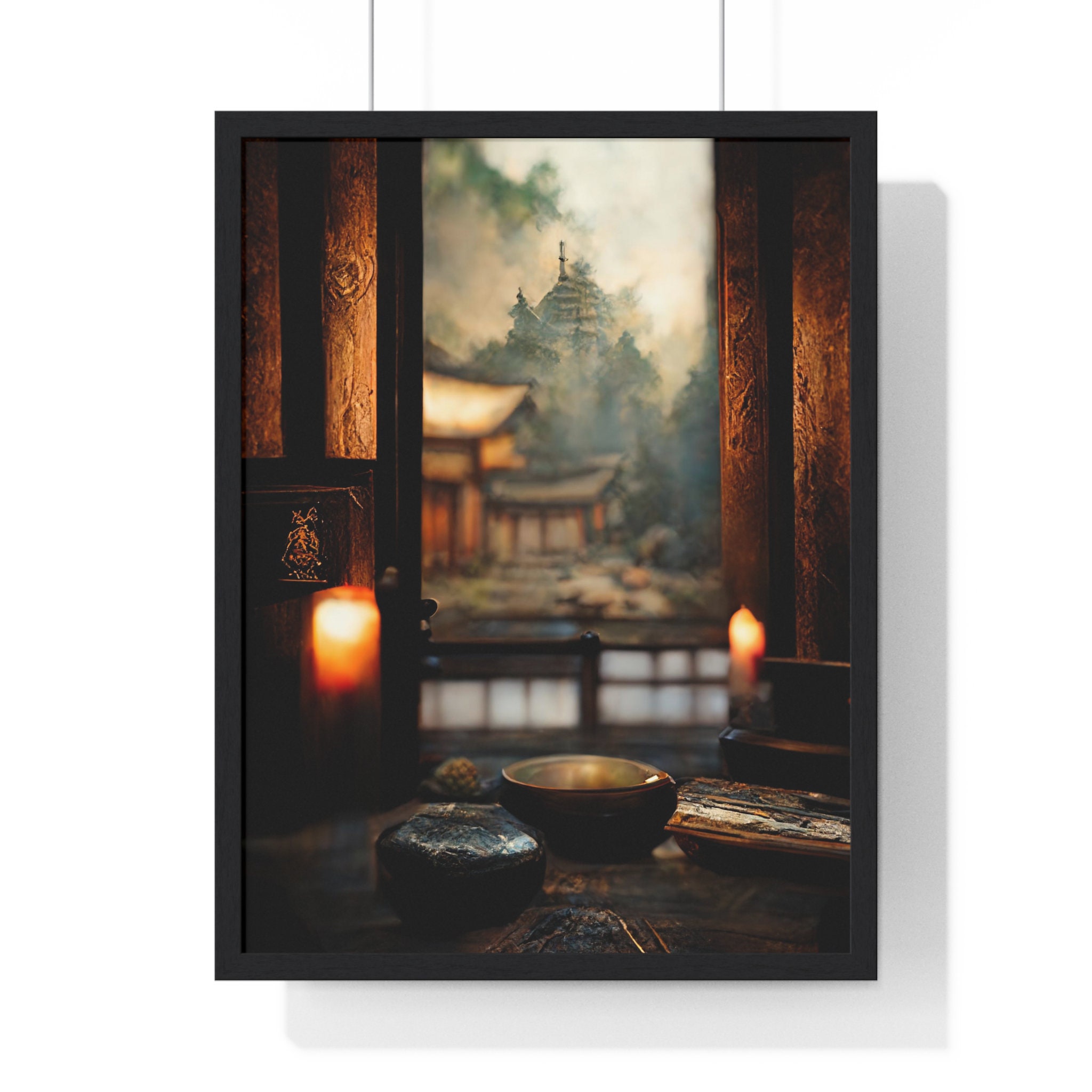 Japanese Dojo Premium Fine Art Print / Vintage Poster Print - Etsy