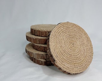 Olive Wood Coasters Set of 6 - Etsy