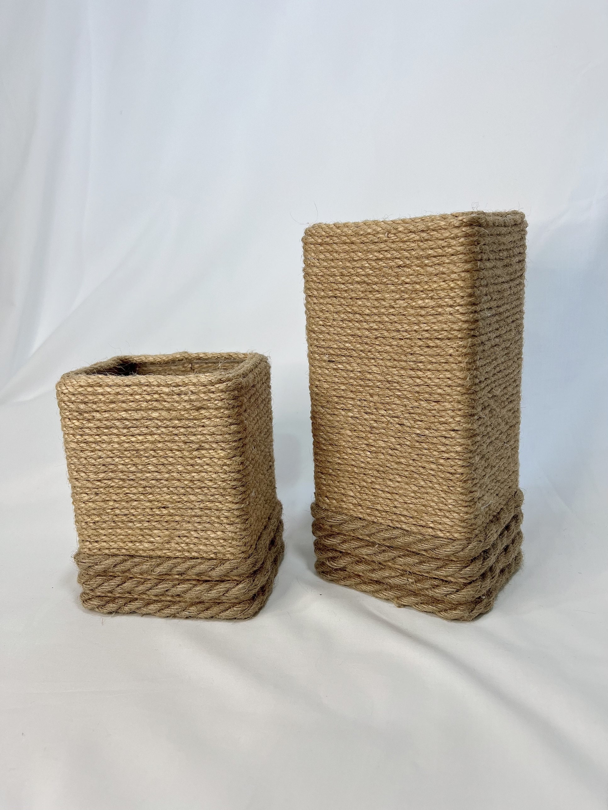 Rope Vase Duo - Etsy