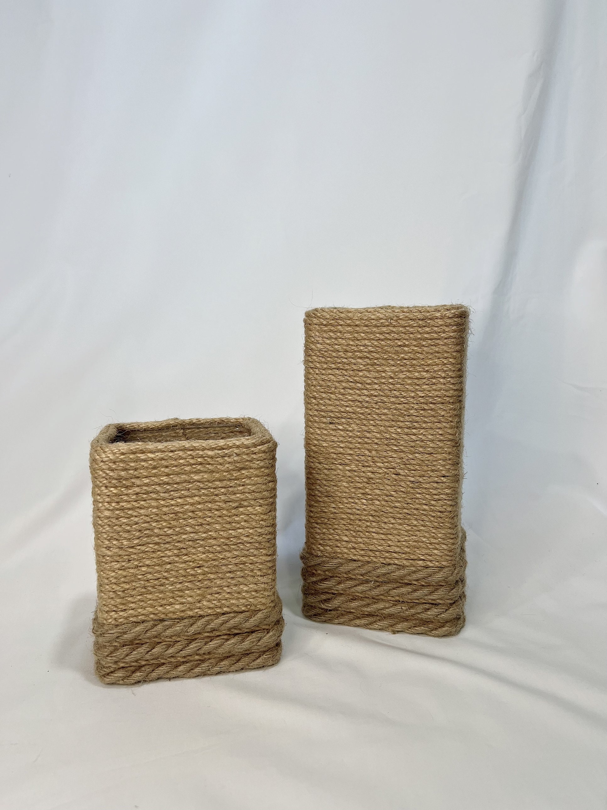 Rope Vase Duo - Etsy