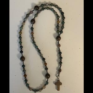 Prayer Beads, Catholic Rosary, Handmade, Prayer Aid, Gemstones - Etsy