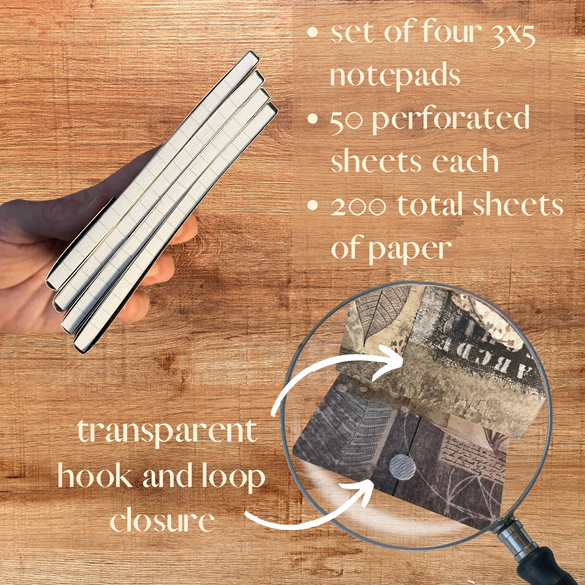 Set of Four, 3x5 Notebooks, Altered Notebook, Mini Notebook, Sturdy ...