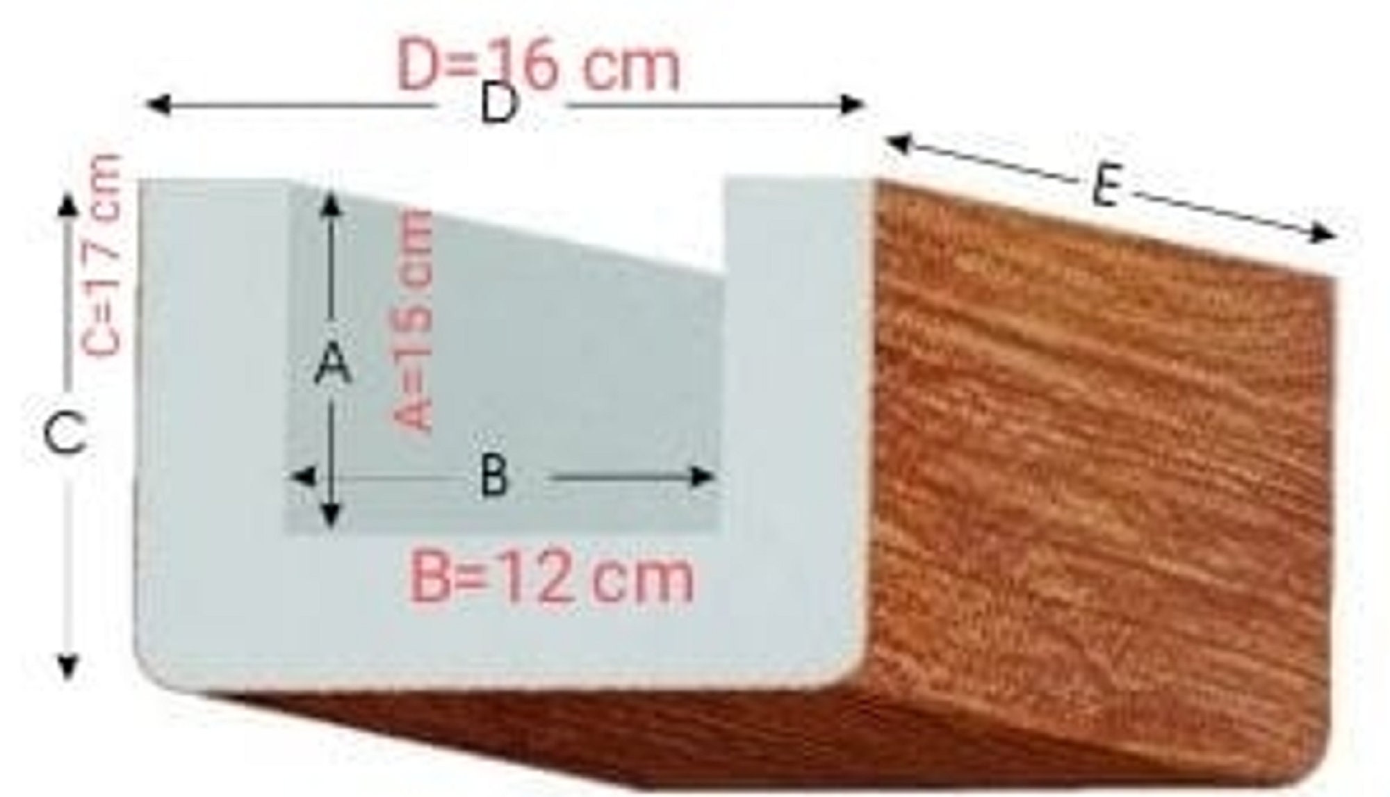 Travi finto legno in polistirene L 150 cm dim.L16xH14 oppure L16xH17 cm ...