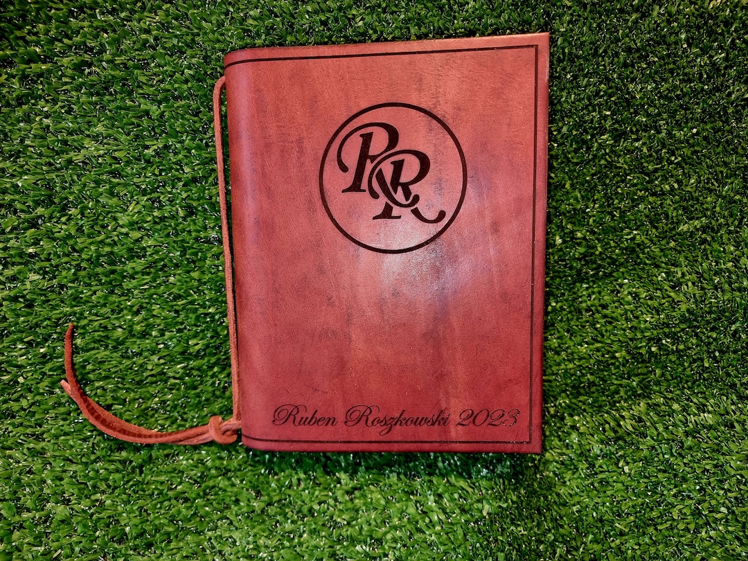 Personalised Leather Book, Monogrammed, Leather Cover, A5, A6 Book ...