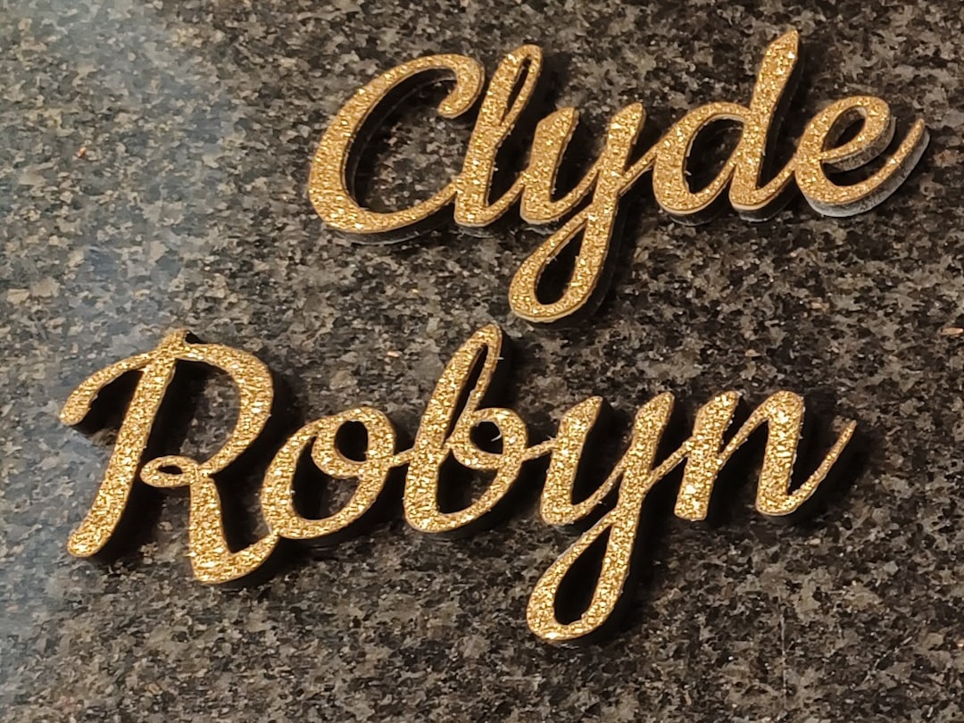 Personalised Wooden Names / Table Name Placement - Etsy