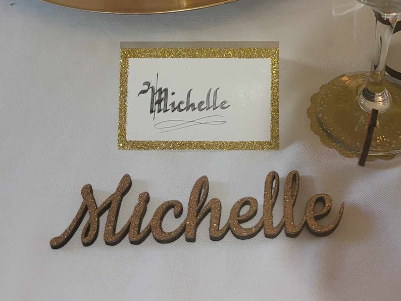 Personalised Wooden Names / Table Name Placement - Etsy