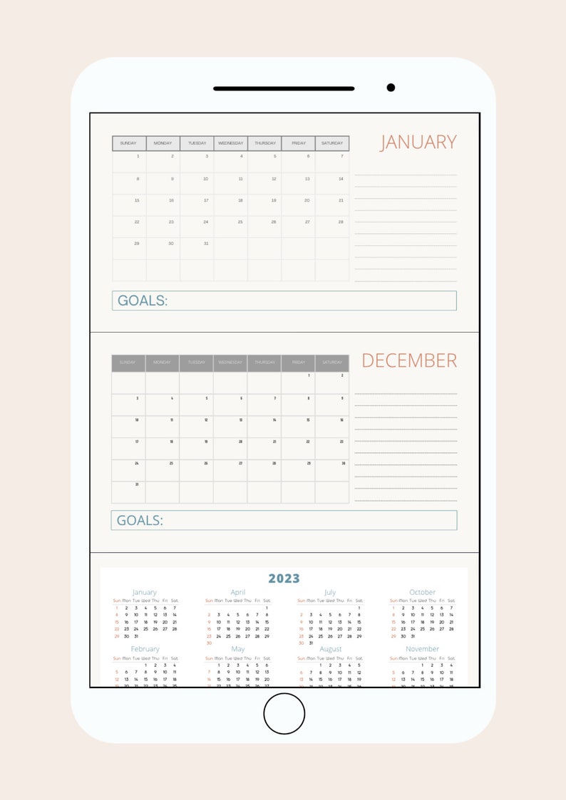 2023 Digital Calendar & Planner - Etsy