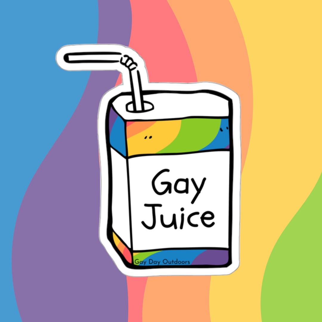 Gay Juice Pride Vinyl Sticker Decal - Etsy