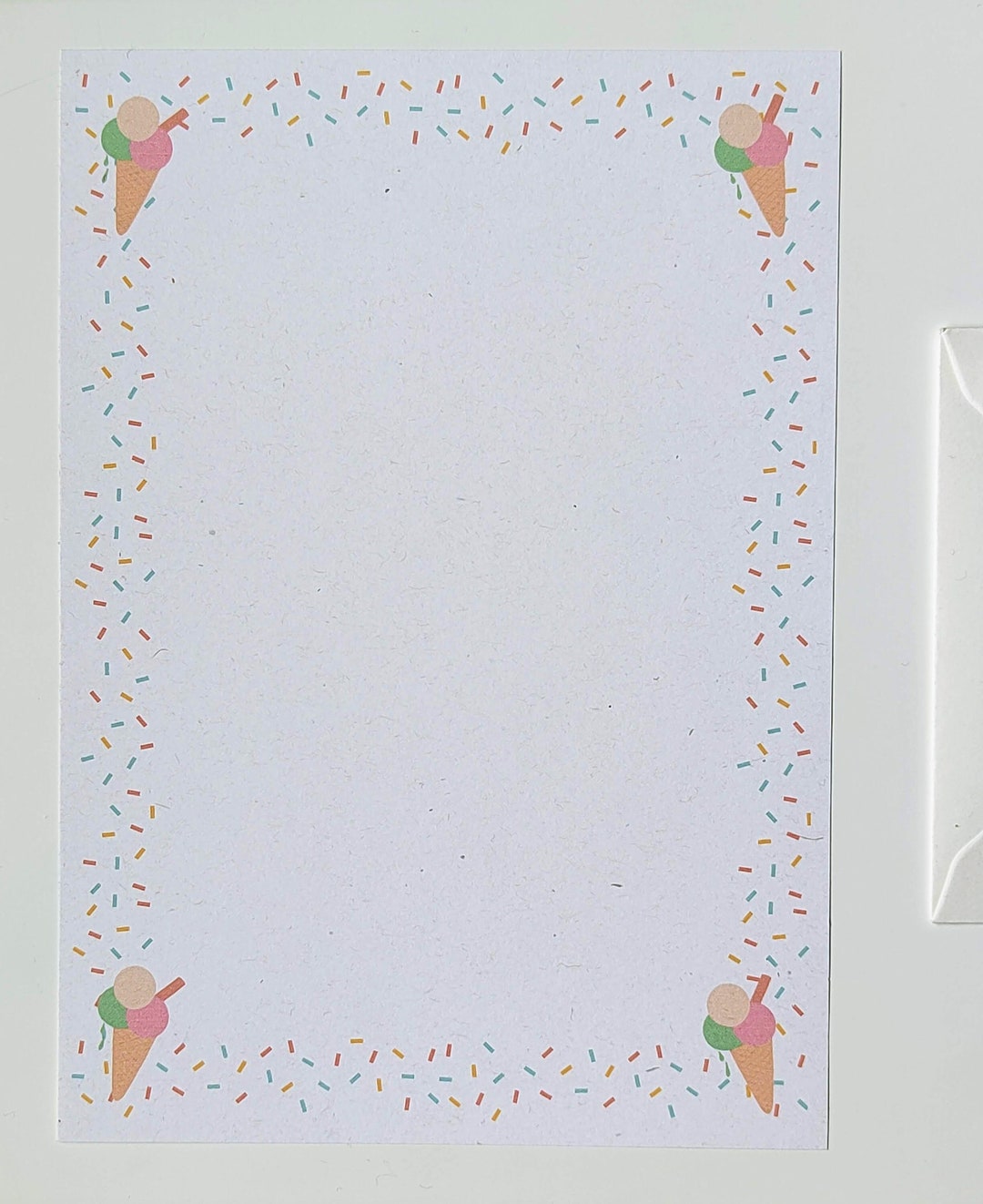 A5 Writing Paper Ice Cream Stationery Gift Penpal - Etsy