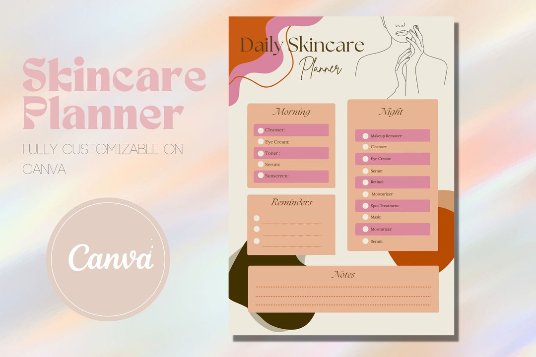 Skincare Planner | Skin Care Planner | Skincare Journal | Beauty ...