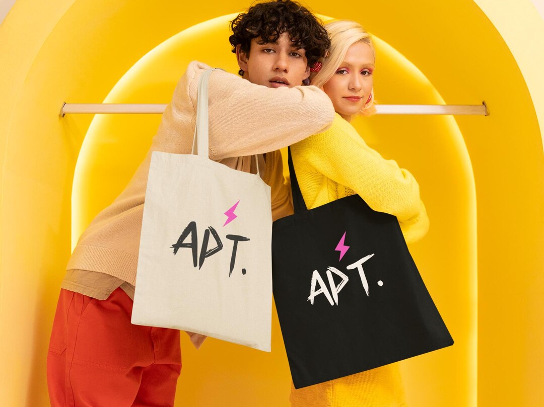 APT Tote Bag, Rose Bruno Mars Apt Fan Made Tote Bag, Rosie Solo Debut ...