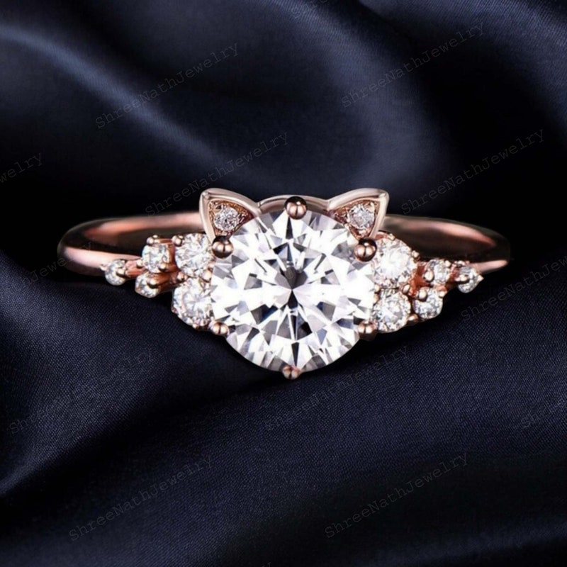 Rose Gold Cat - Etsy