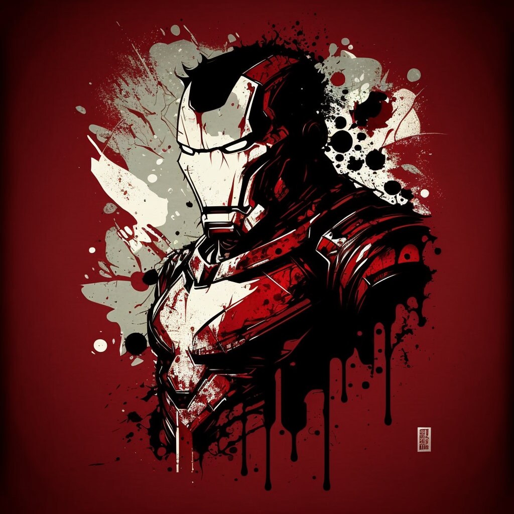 Iron Man Png Iron Man Fan Art Wallpaper AI Designed - Etsy Denmark