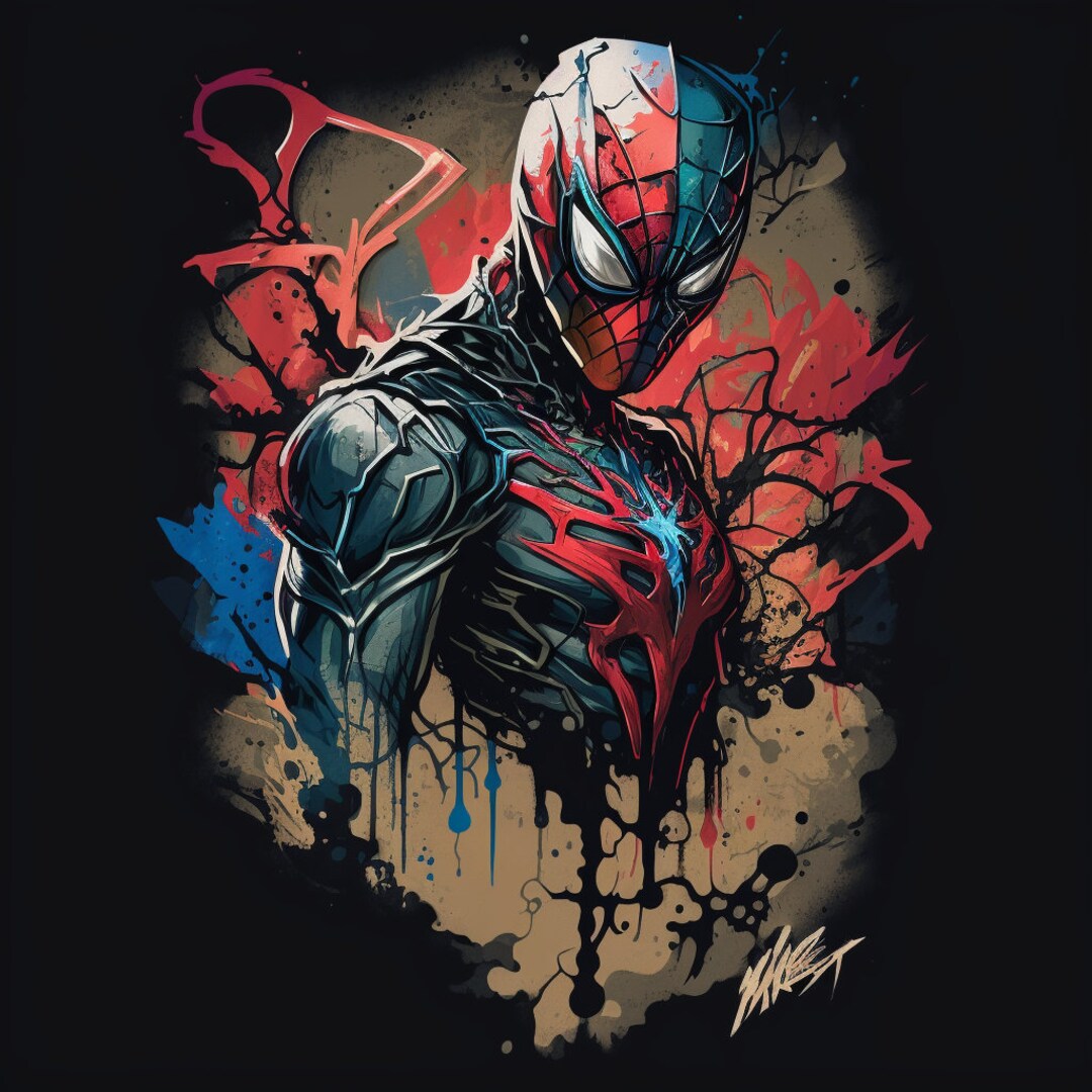 Spider Man Png Spider Man Fan Art Wallpaper AI Designed - Etsy Ireland