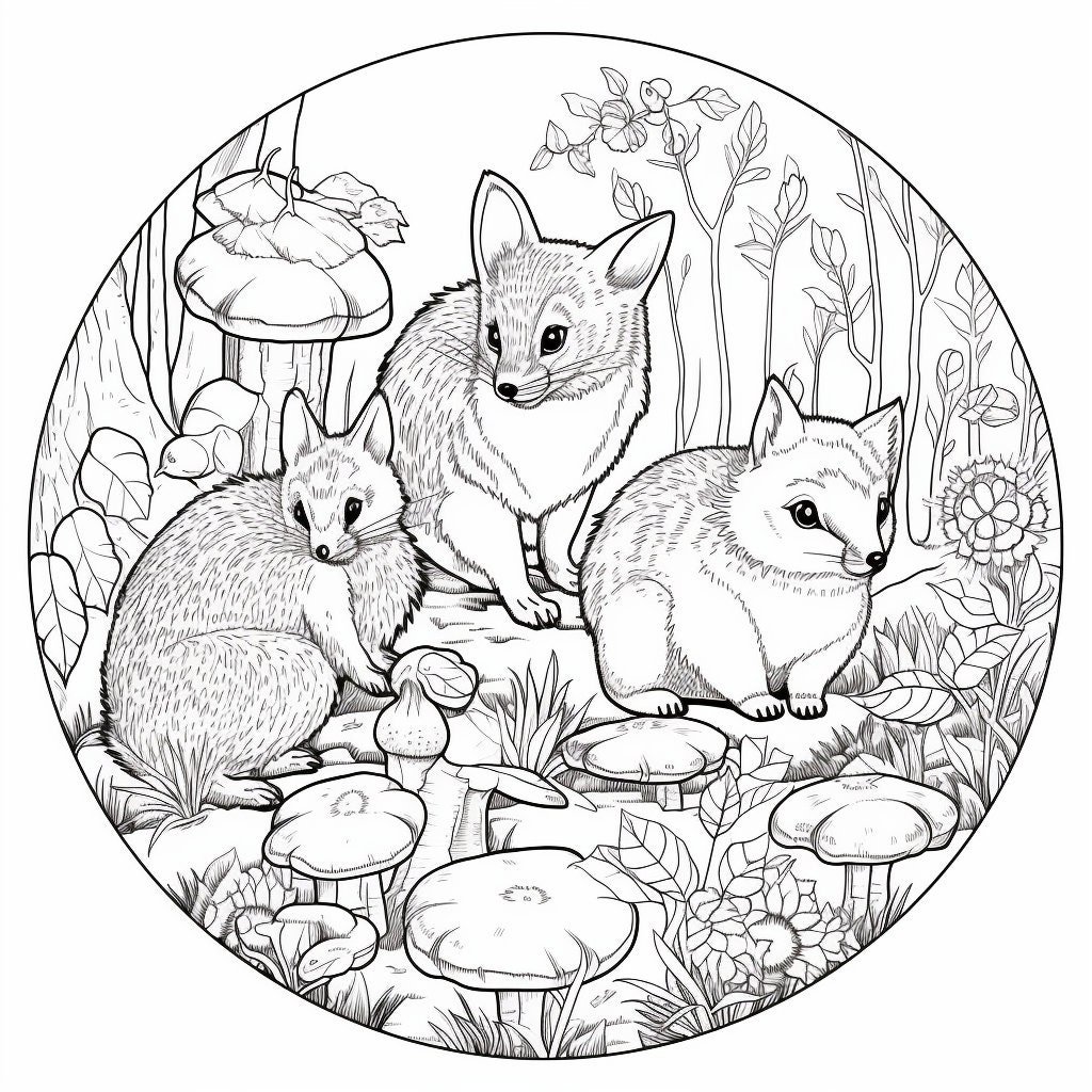 Digital Download: 151 Adorable Furry Animal Coloring Pages - Printable ...