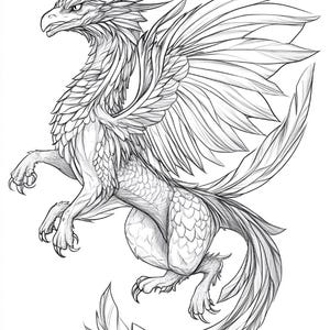 100 Animals and Mythical Creatures Coloring Pages PDF Vol 1 + 210 JPG ...