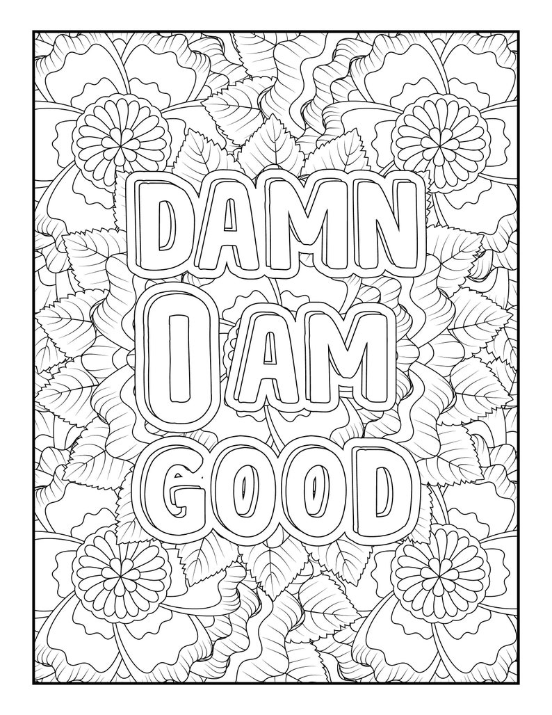 200+ Inspirational Coloring Pages - Stress Relief Pictures With Quotes ...