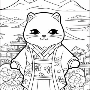 Captivating Japanese-themed Coloring Collection: 141 Printable Pictures ...