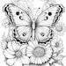 Butterfly & Flower Coloring Pages: 211 Intricate Designs (PDF Download ...