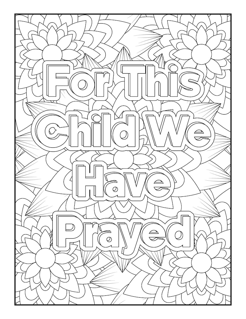 200+ Inspirational Coloring Pages - Stress Relief Pictures With Quotes ...