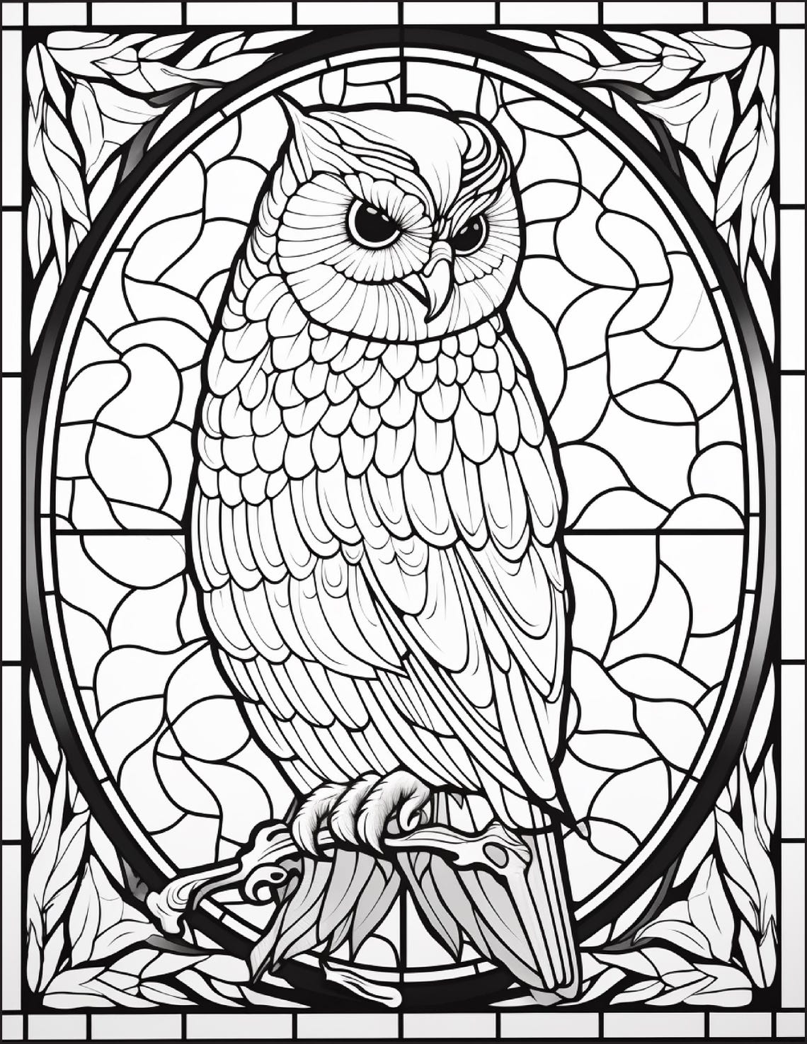100 Stained Glass Animals Coloring Pages (PDF) - Etsy