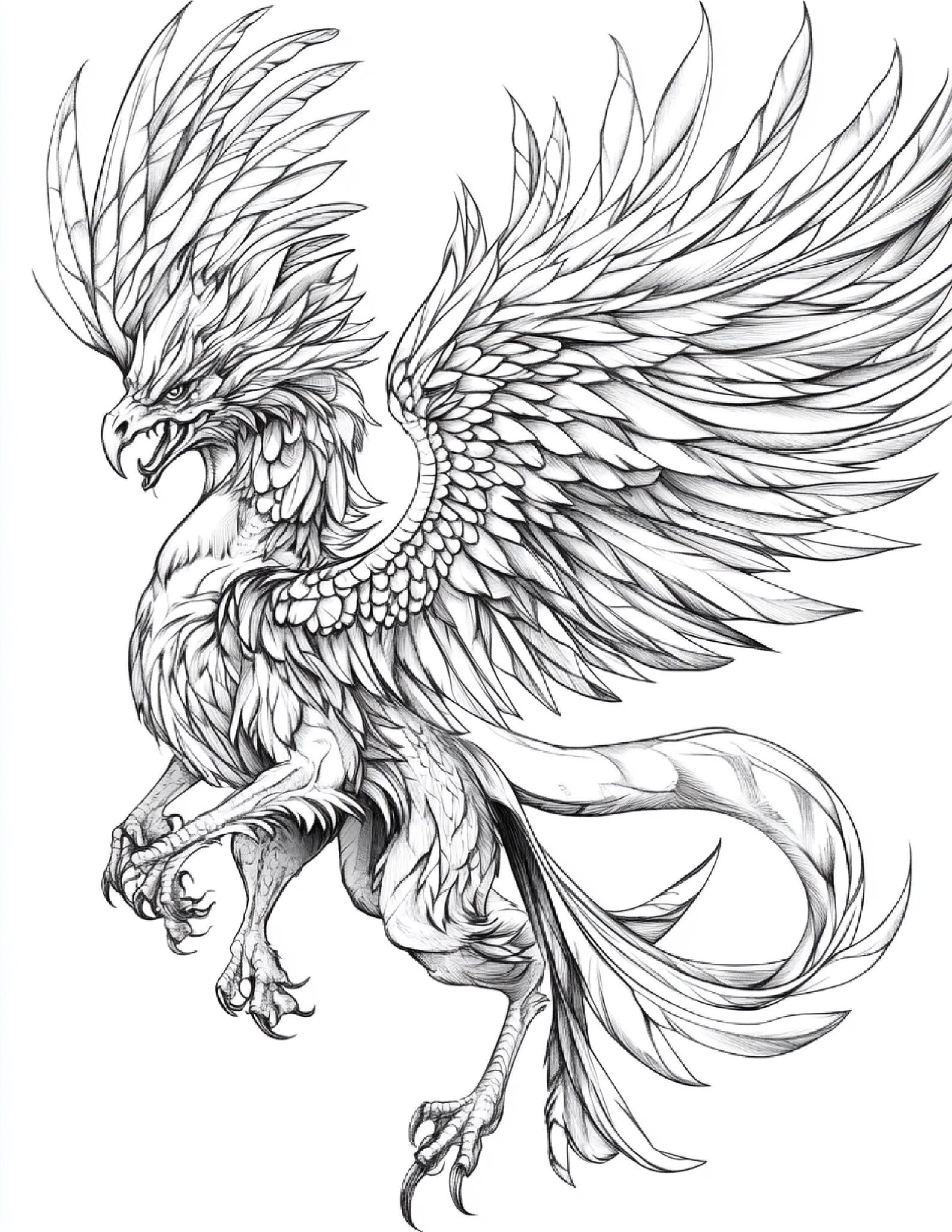 100 Animals & Mythical Creatures Coloring Pages | 250 JPG and PNG Files ...